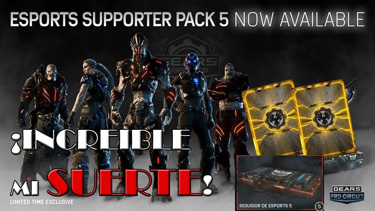 ¡Abriendo Packs Esports-5! UN VERDADERO ASCO! gears of war 4 - YouTube