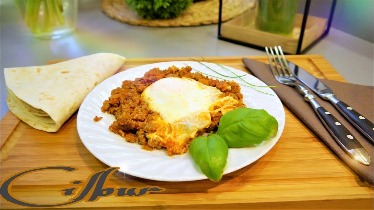 Čilbur / Čimbur - Jaja , mljeveno meso i luk - YouTube