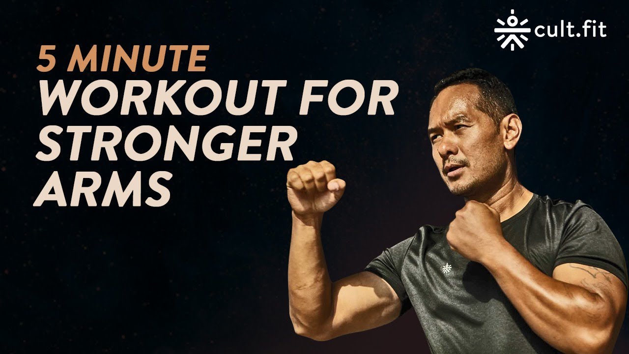 5 Minute Workout For Stronger Arms | Fit In Five | Arm Workout At Home ...