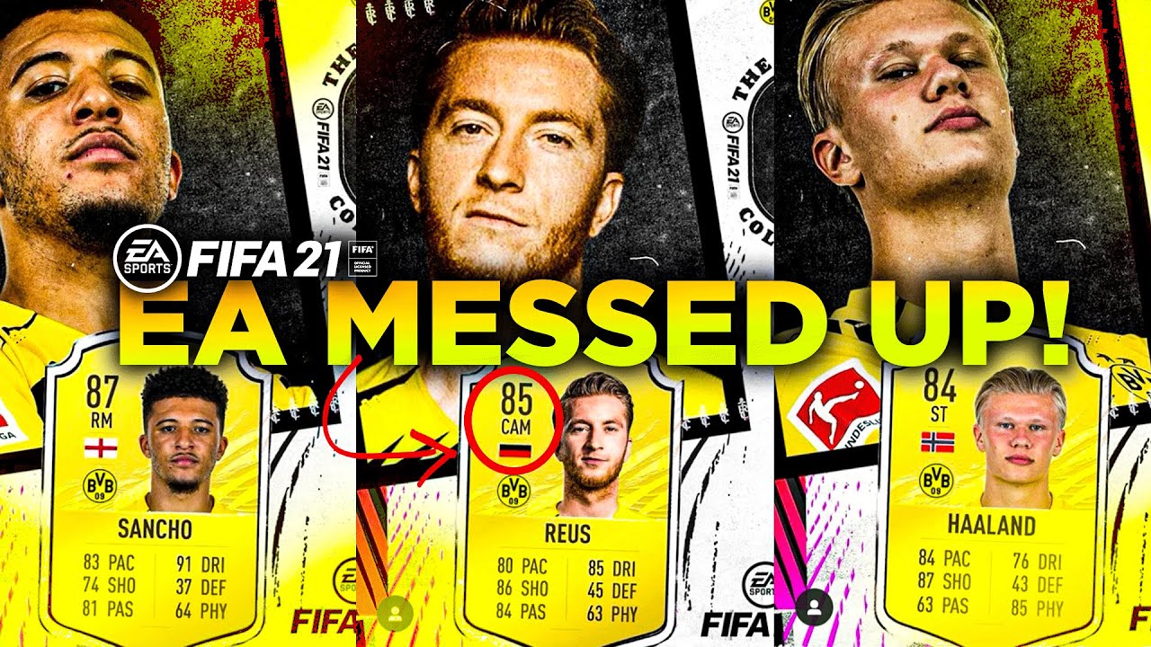😡 EA DID REUS & SANCHO DIRTY! 😑 | FIFA 21 Player Ratings Review - YouTube