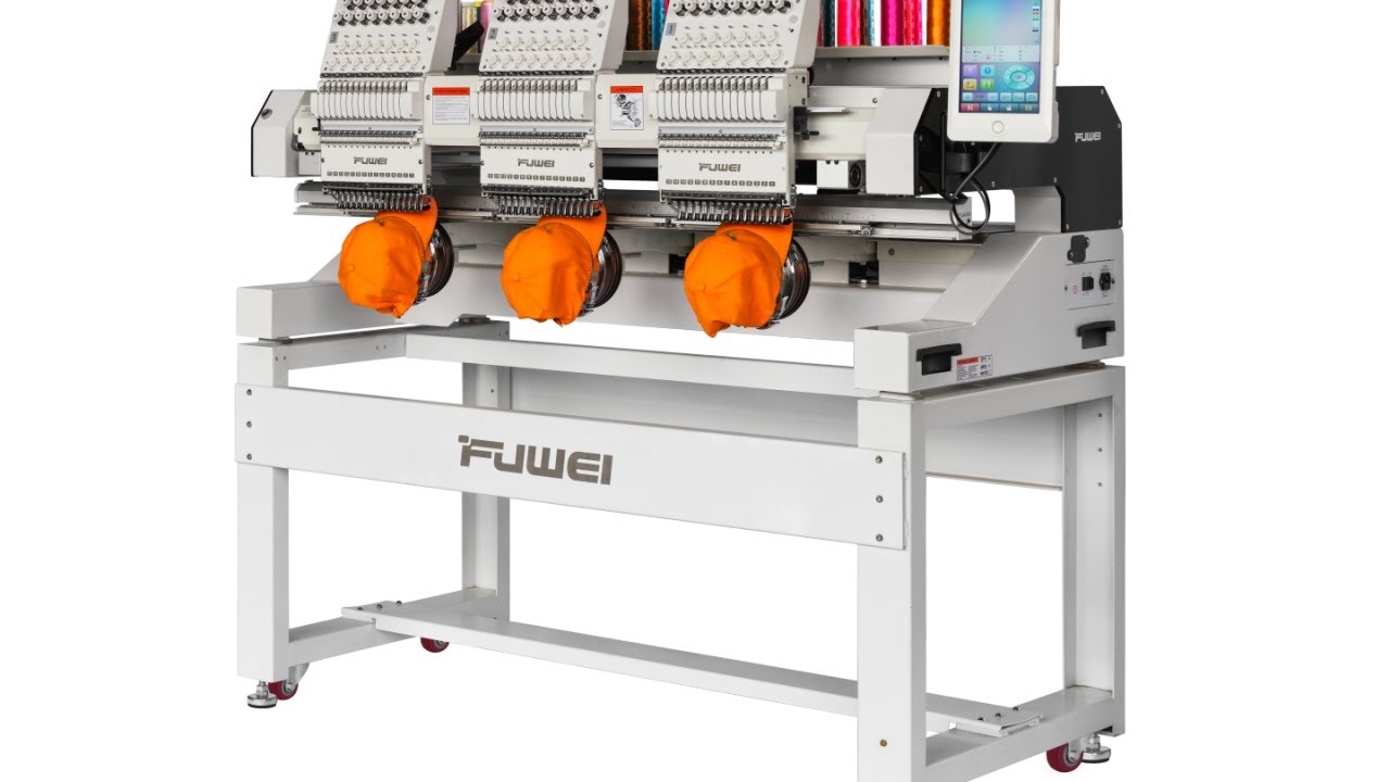 1503 3 heads embroidery machine Máquina de bordar de 3 cabezas FUWEI ...