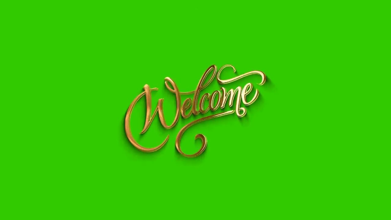 Welcome Green Screen Video Title FREE DOWNLOAD 4K720p - YouTube