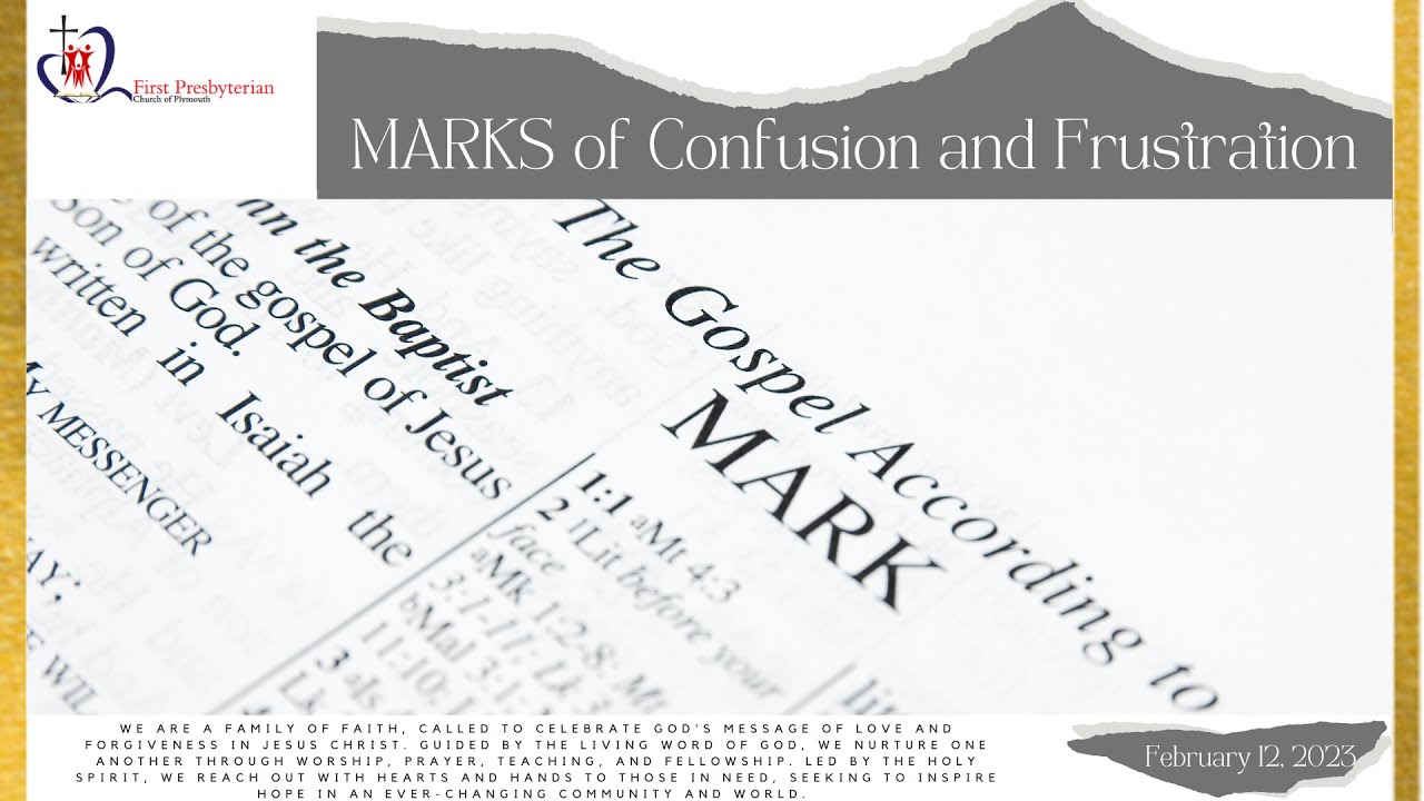 Upper Room - MARKS of Confusion and Frustration - YouTube