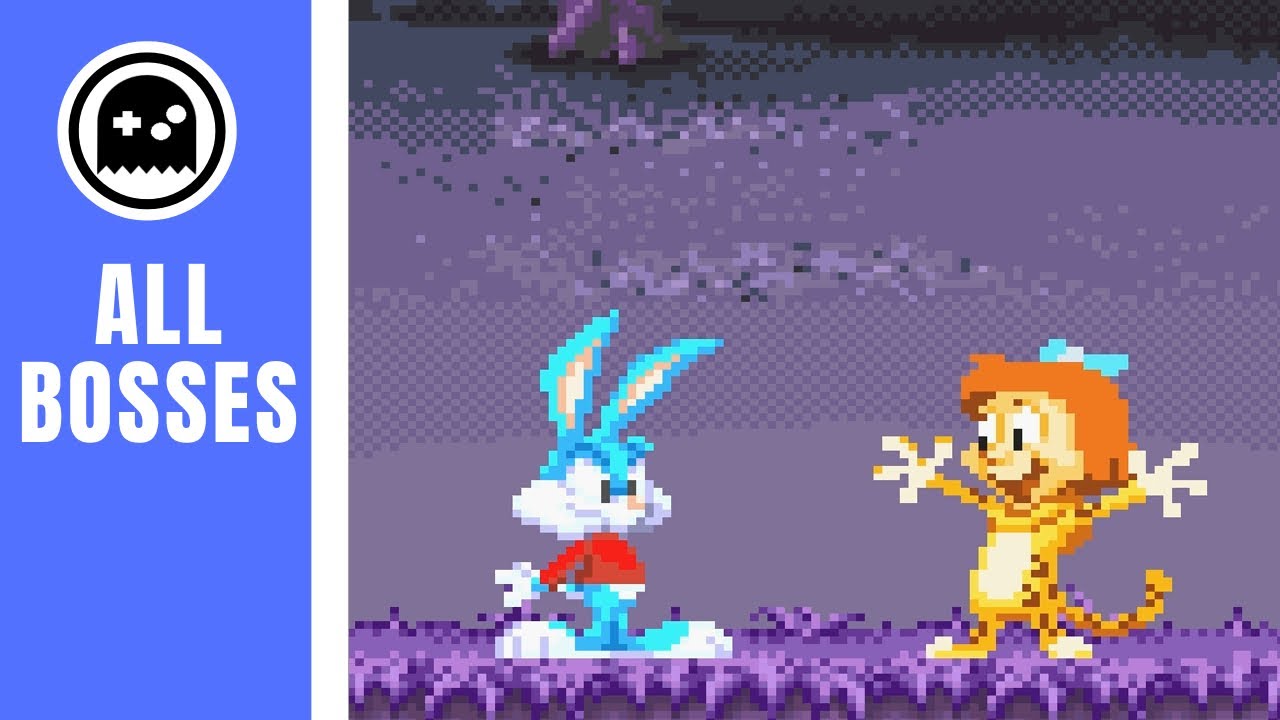 Tiny Toon Adventures Scary Dreams (GBA) - All Bosses - YouTube