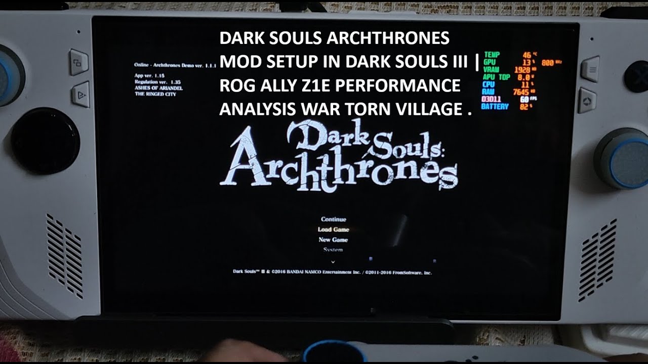 Dark Souls Archthrones Mod Setup On Rog Ally Z1E Windows | War Torn ...