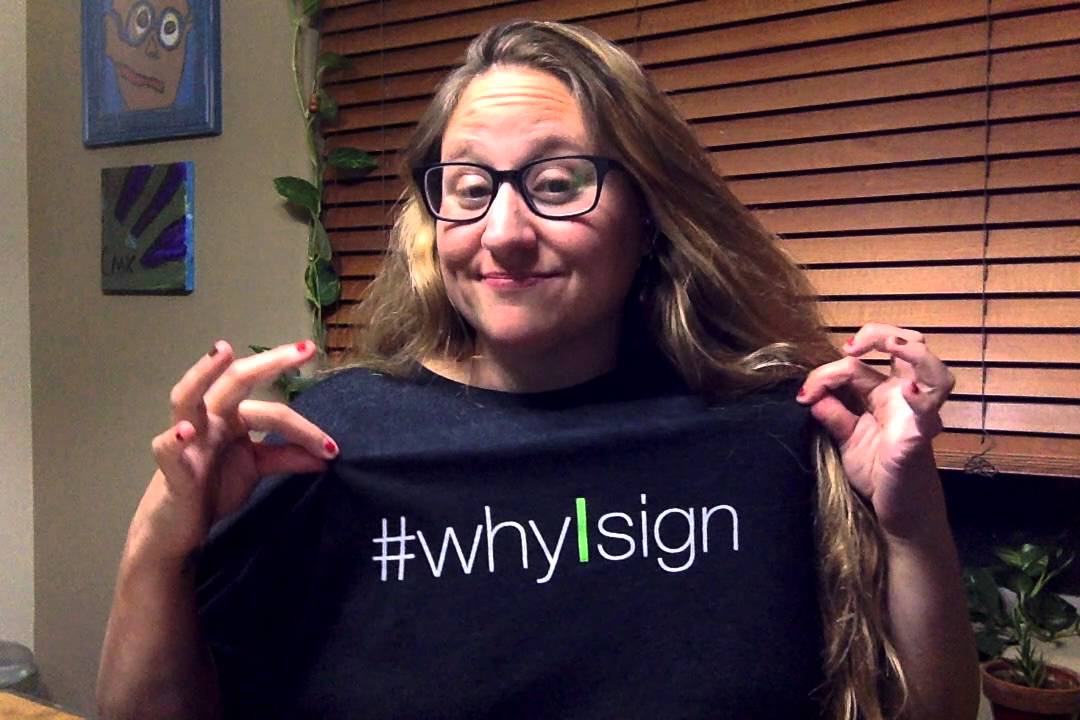 The idea behind the #whyisign campaign - YouTube