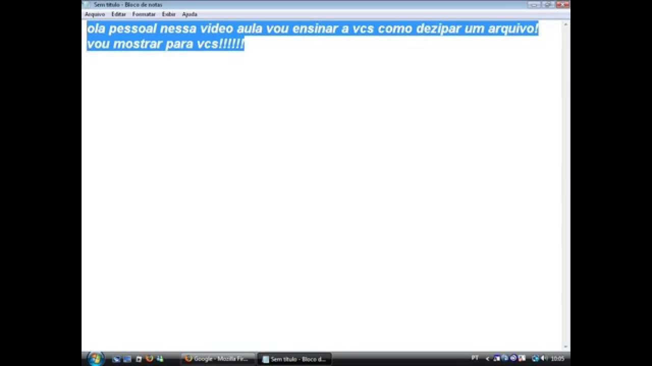 como dezipar um arquivo - YouTube