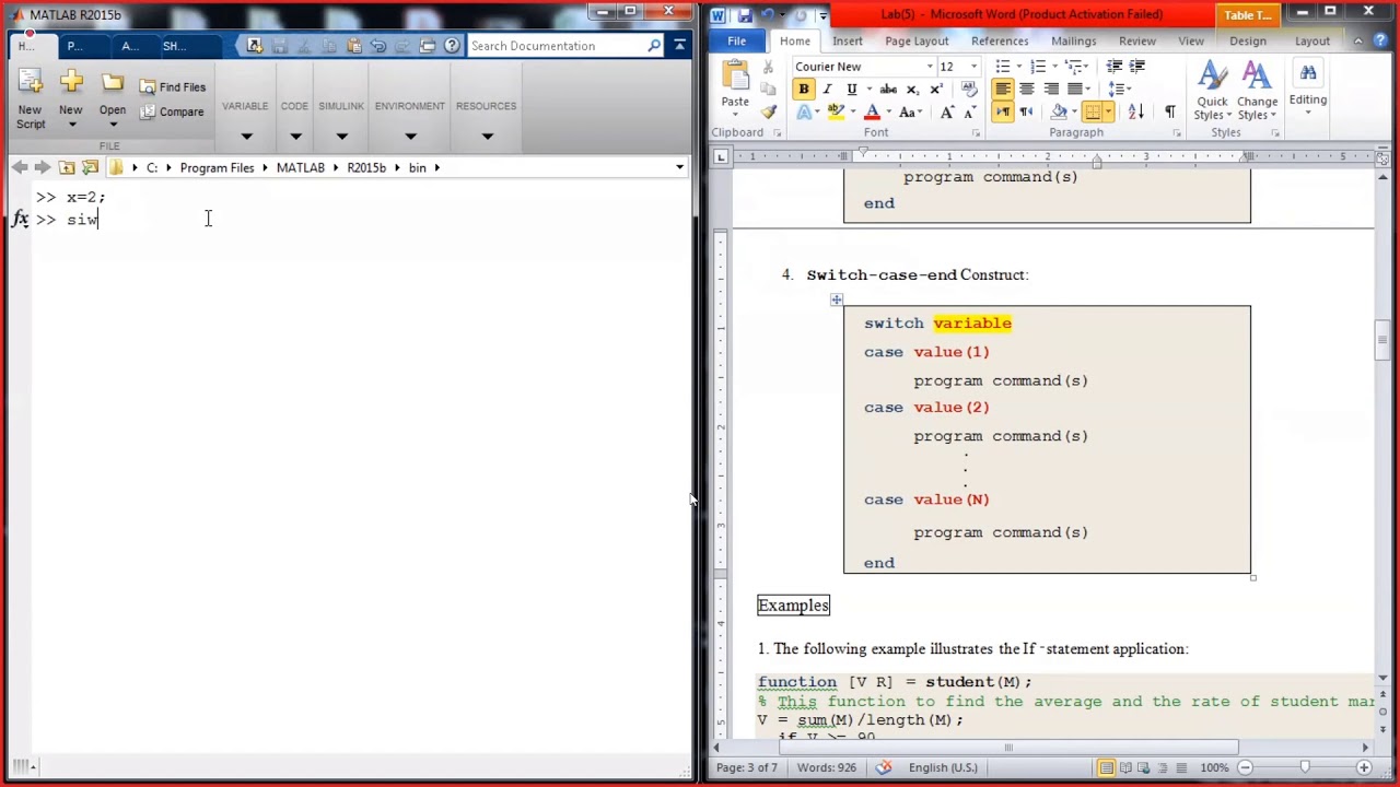 matlab 5 - YouTube