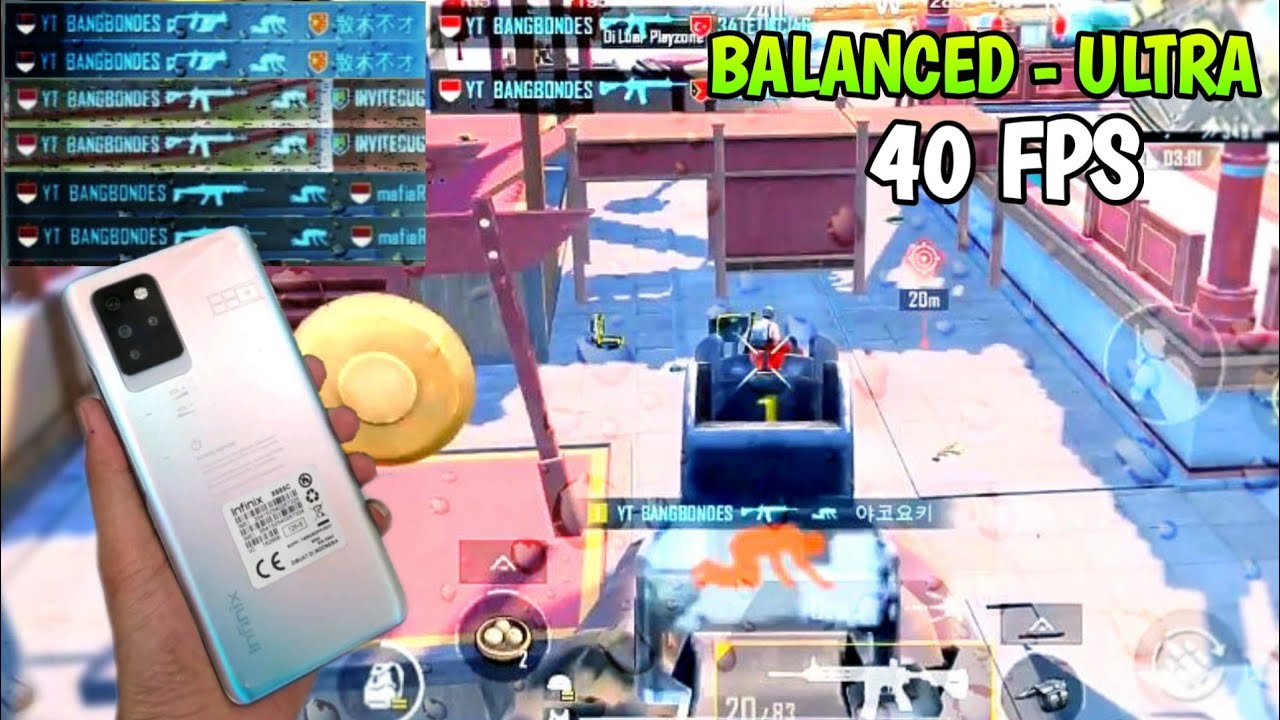 INFINIX NOTE 10 PRO 🔥- PUBG TEST - GRAFIS BALANCED - ULTRA + 40 FPS ...