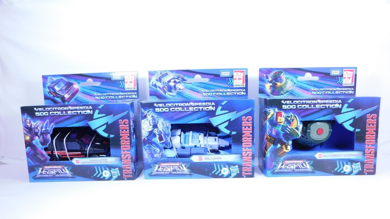 Transformers Legacy Velocitron Cosmos & Blurr & Burnout Unboxing - YouTube