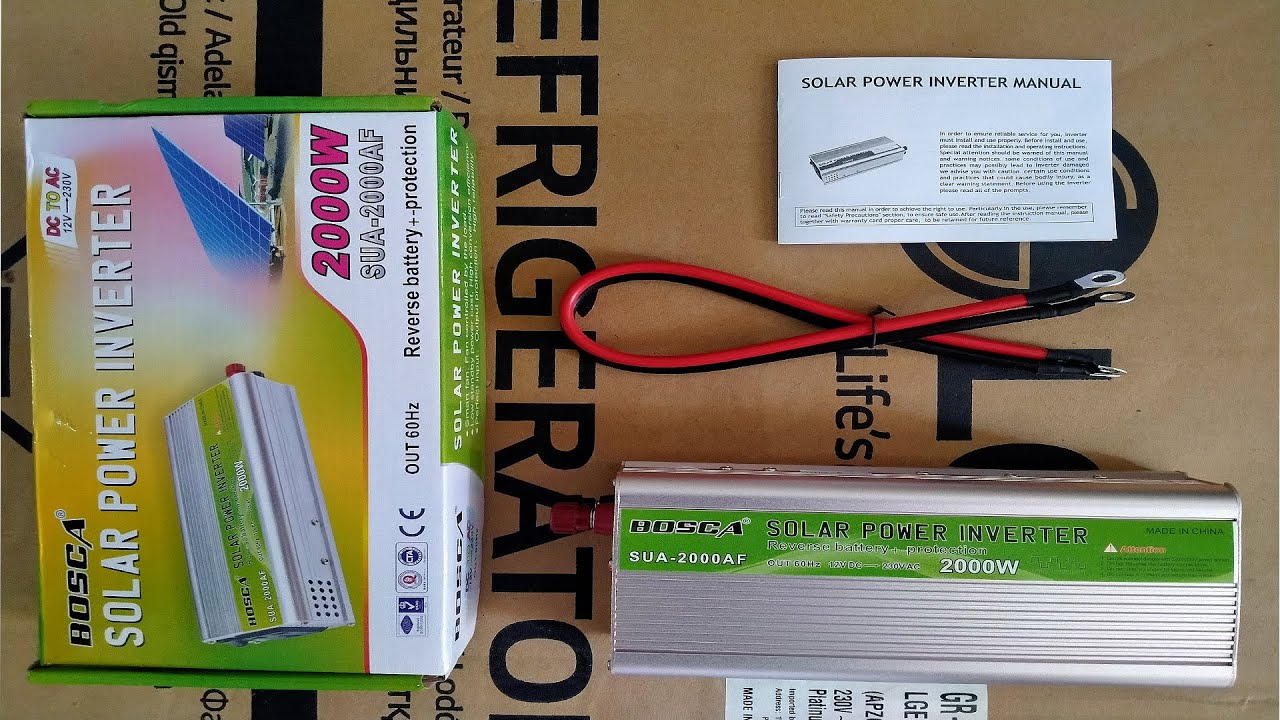 Unboxing of 12v-230v BOSCA INVERTER 2000 watts / MODIFIED SINE WAVE ...