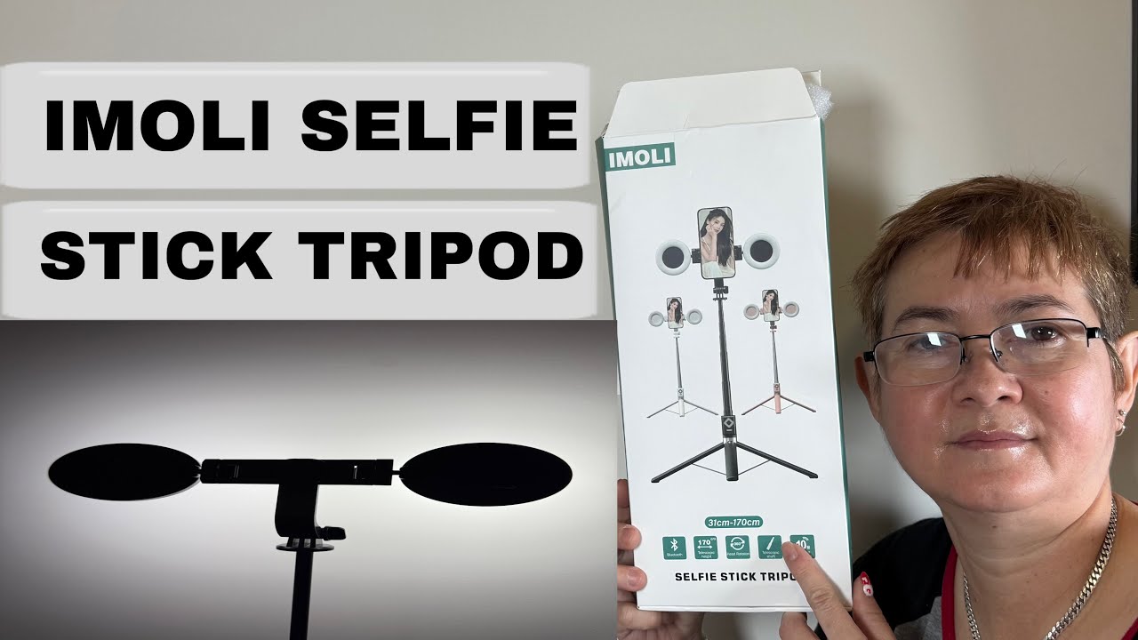 IMOLI Selfie Stick Tripod W, Lights Review- Setup Bluetooth - YouTube