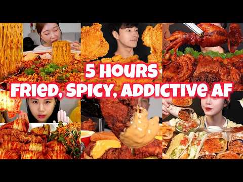 5 Hours of The Ultimate FAST FOOD Buffet ASMR 🍗🍝🌮 |  Viral Big Bites Sounds