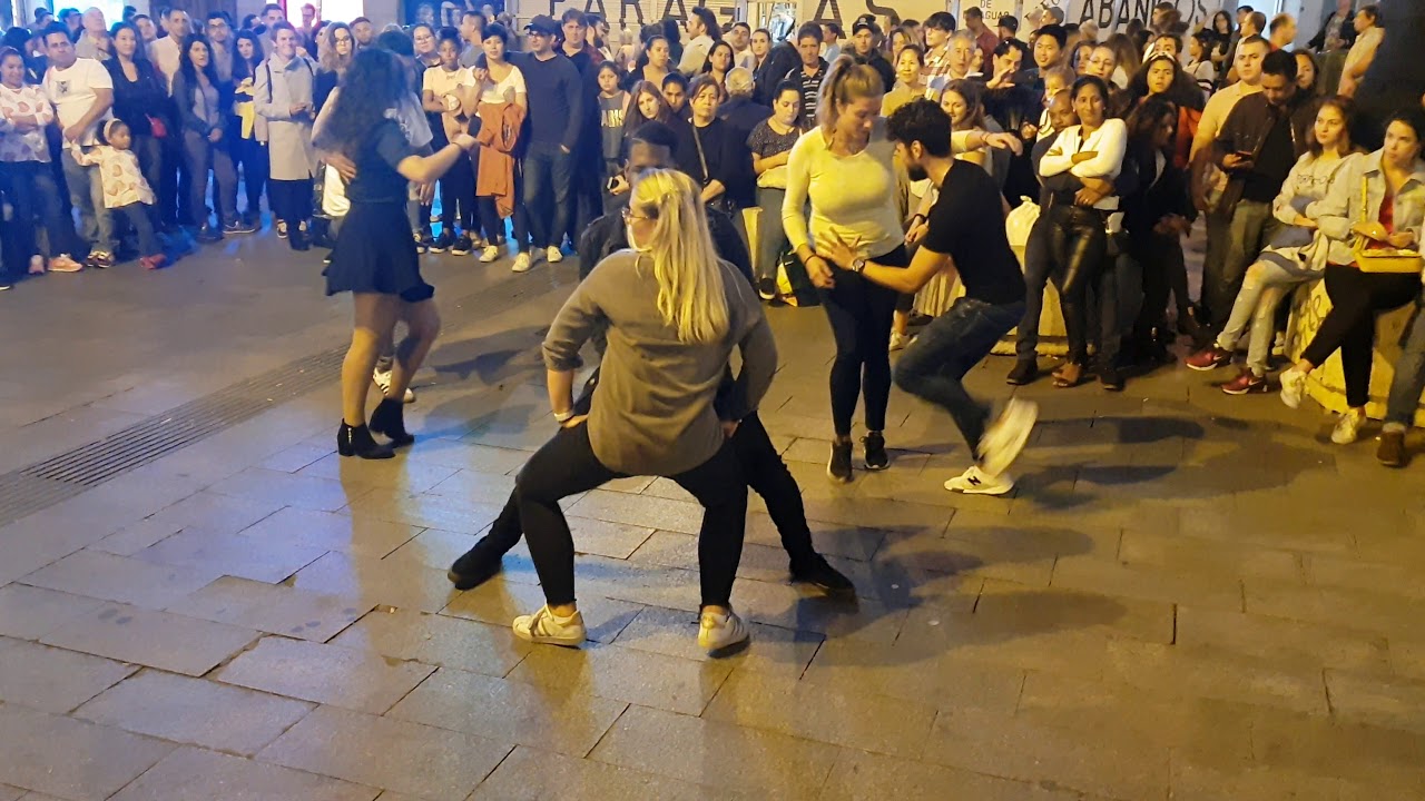Bailando timba cubana l Madrid Timbera - YouTube