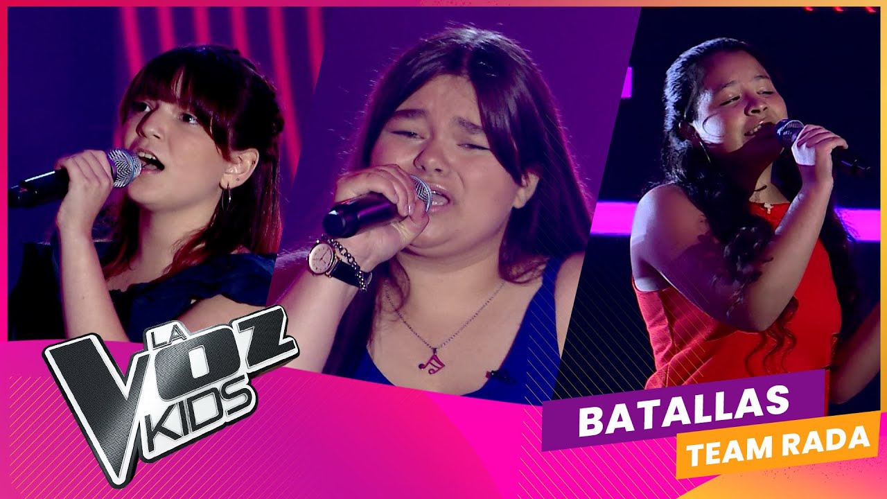 María Pía, Celeste y Diana cantan "Rosas" | Batallas | La Voz Kids Uruguay 2023 - YouTube