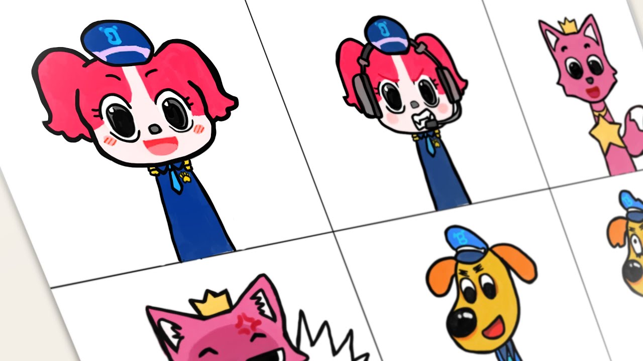 Drawing Incredibox My Sprunki OC: Sheriff Labrador / Pinkfong ...