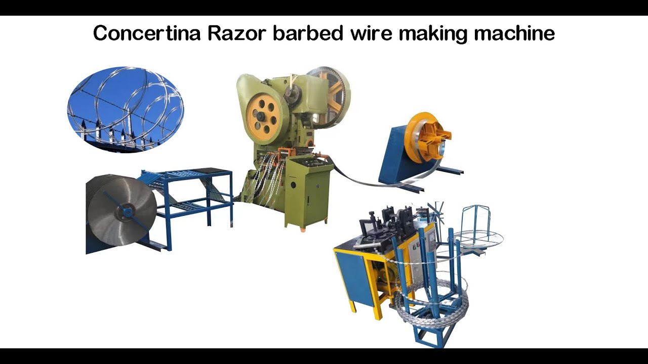 Concertina security razor barbed wire fence making machine-Razor Wire ...