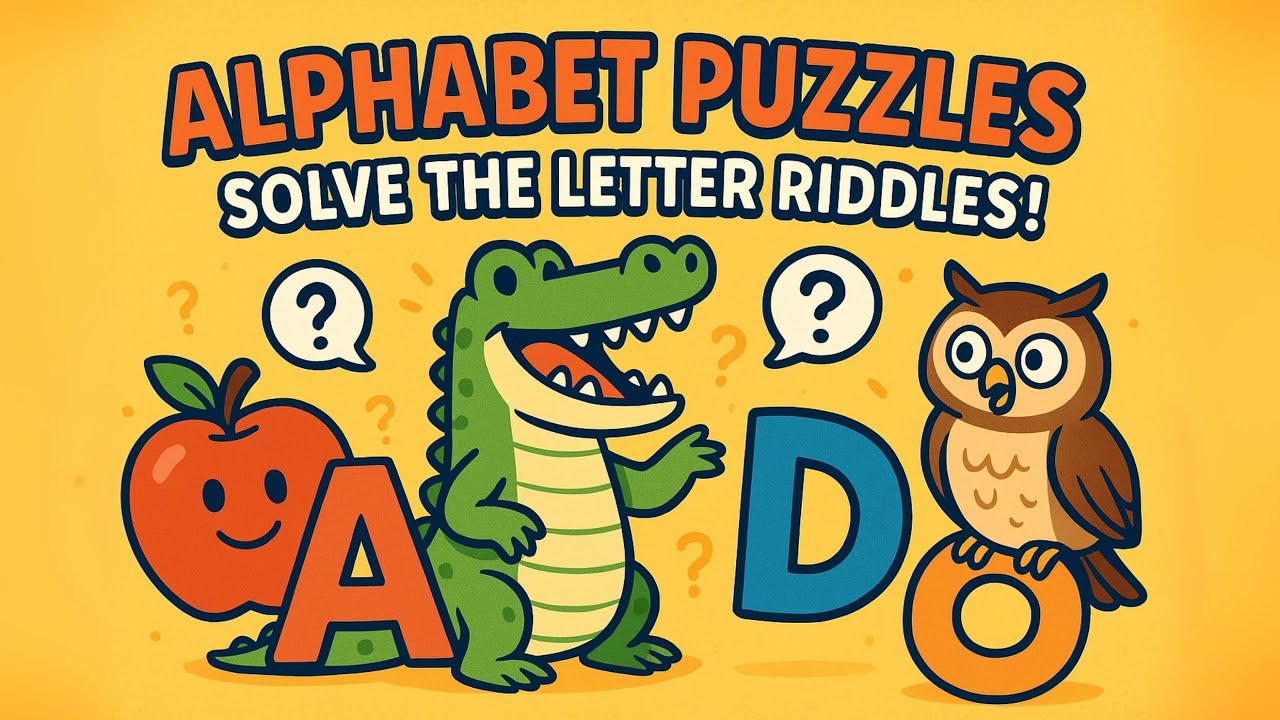 Alphabet Puzzles! 🔍 Solve the Riddle ABC Song for Kids | Fun Learning ...