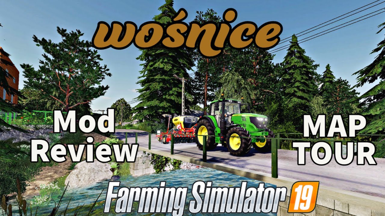 'Wośnice' New Mod Map Tour - Farming Simulator 19 - FS19 PS5 - YouTube