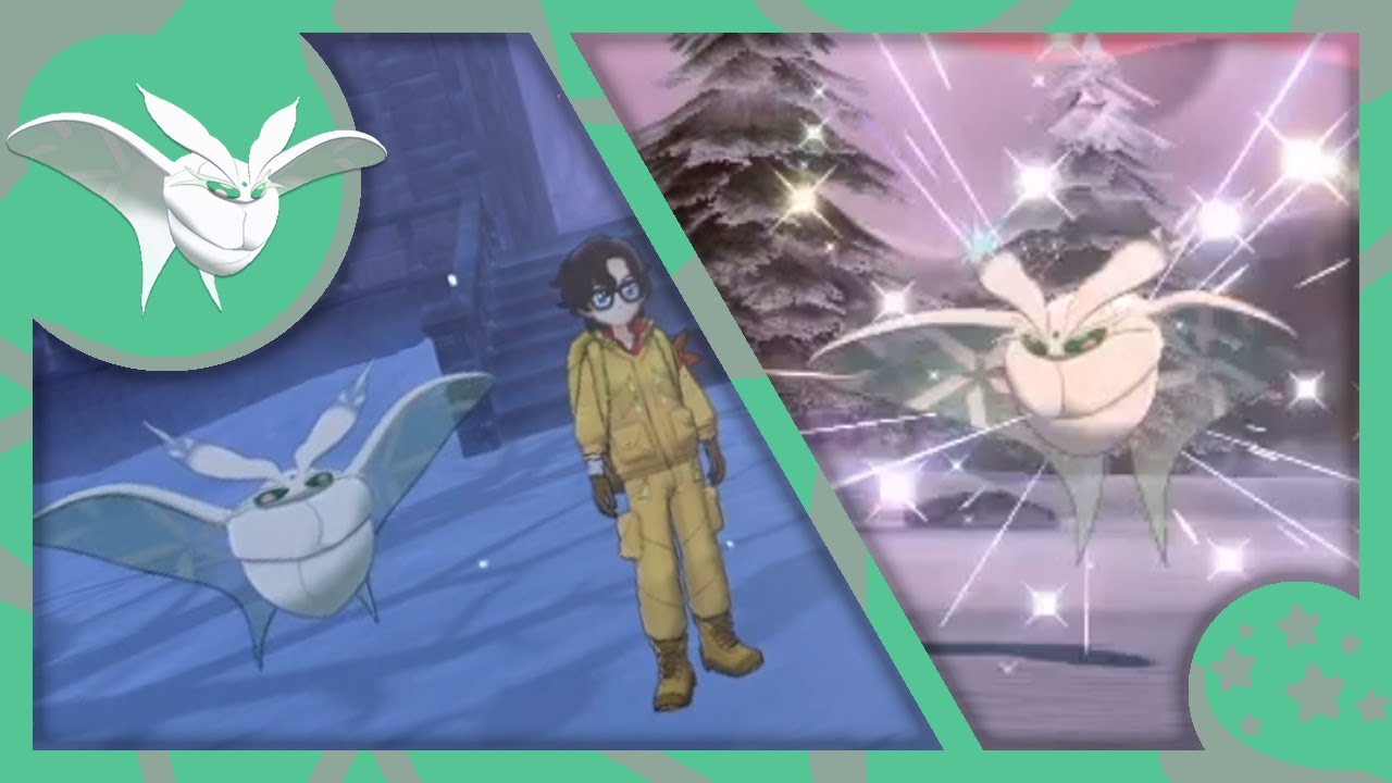 Shiny Frosmoth after 9532 encounters in the Crown Tundra! - YouTube