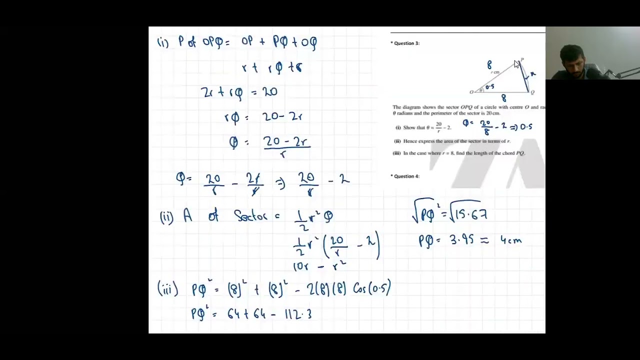 As Level Math 9709 Circular measure Class 4 - YouTube