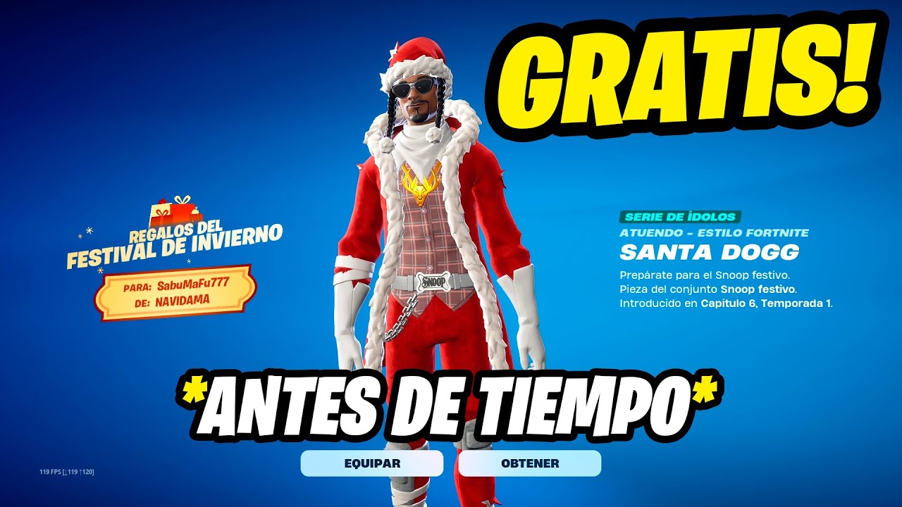 Como CONSEGUIR la SKIN de SANTA SNOOP DOG ANTES de TIEMPO en el ...