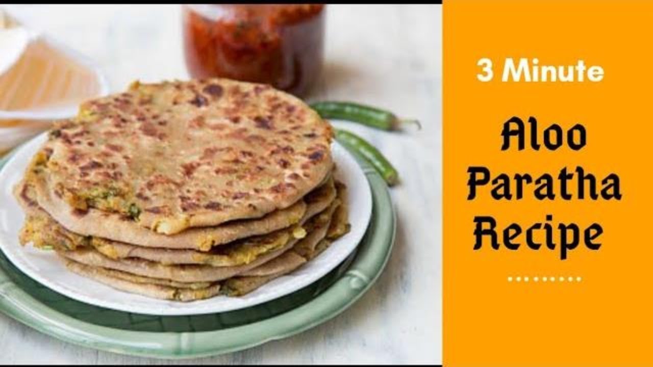 Aloo Paratha Recipe | 3 Minute Recipe | Aloo paratha homemade Recipe in ...