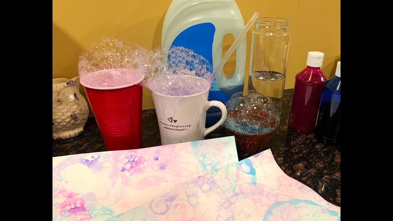 How to bubble print!! - YouTube