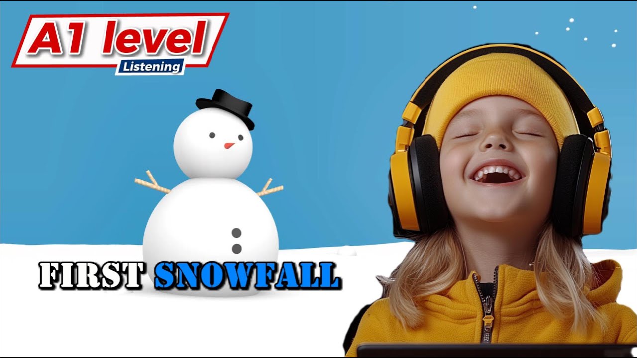 📚 A1 English Listening Practice | First Snowfall - YouTube