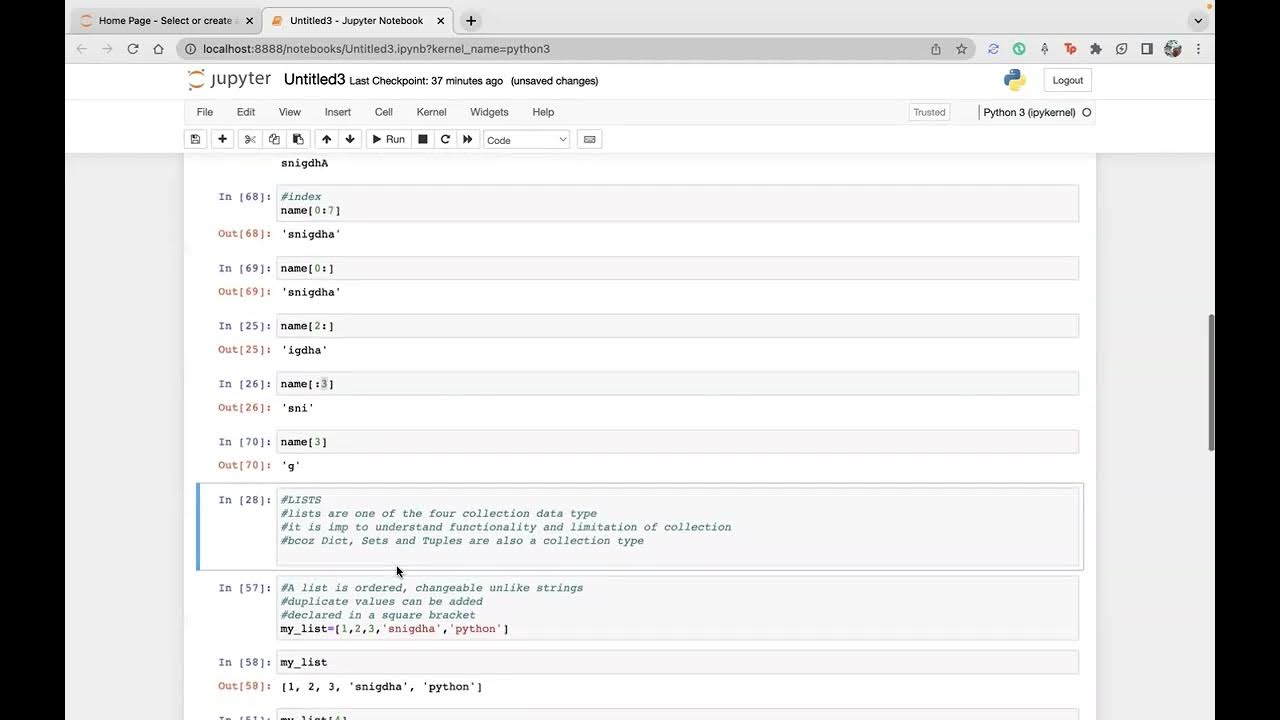 Strings & Lists - YouTube