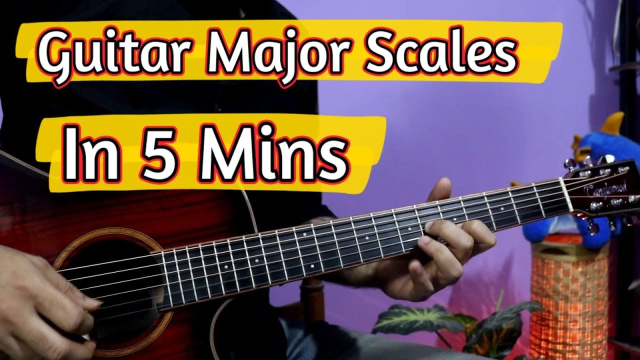 Learn Guitar Major Scales In 5 Mins - YouTube