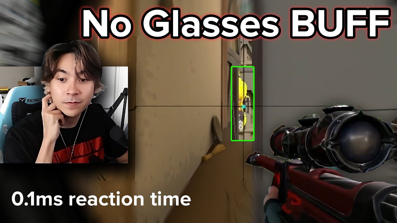 TenZ with NO Glasses is 50% Faster Compared to TenZ with Glasses - YouTube