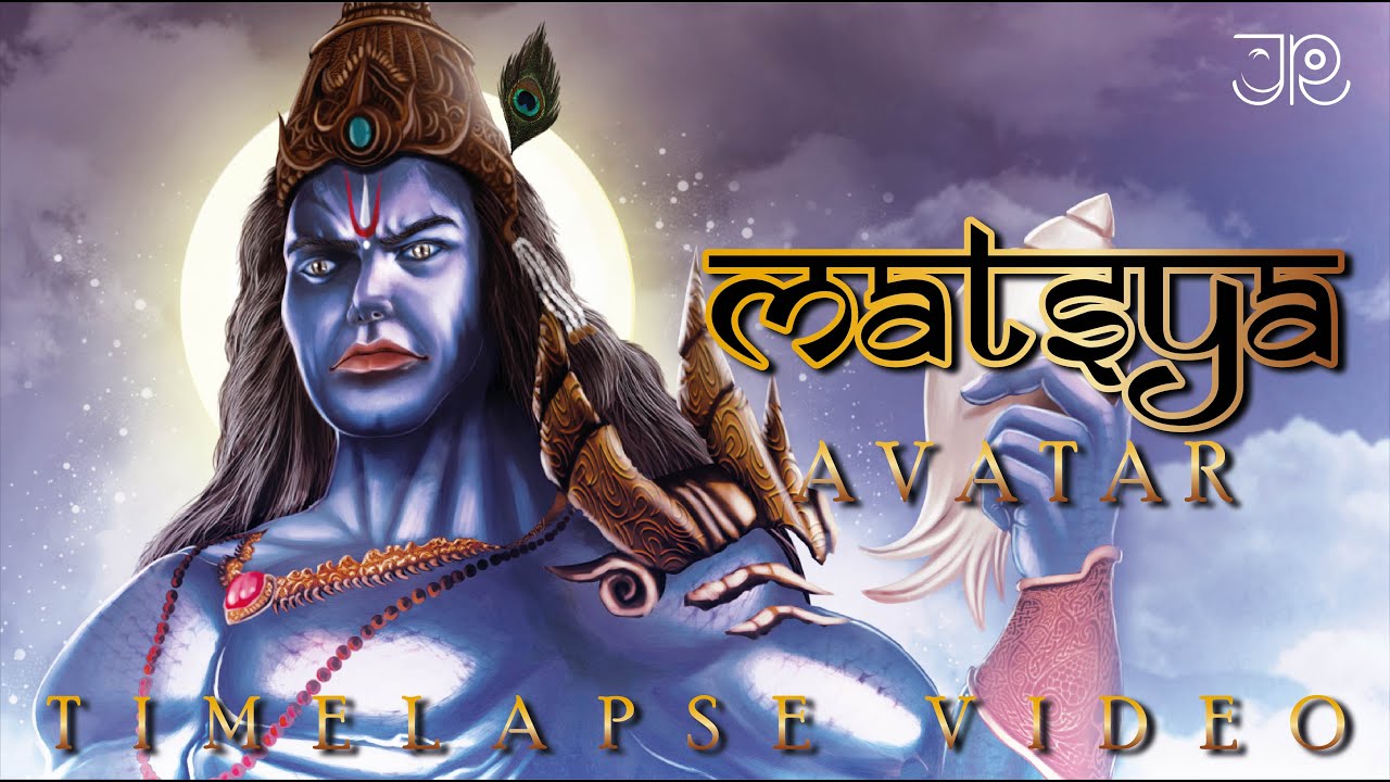 Matsya Avatar - Sri Vishnu Dasavathara Digital Painting - YouTube