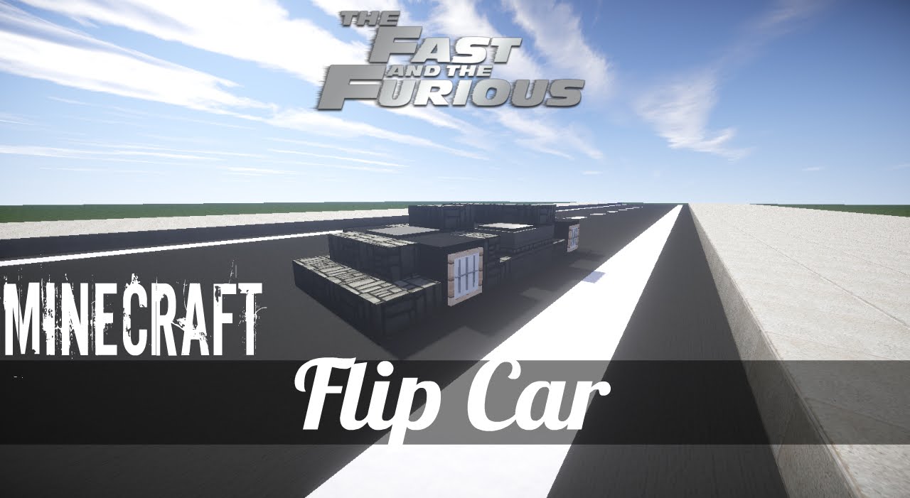 Minecraft Vehicle Tutorial - How to Build : Fast and the furious 6 Flip ...