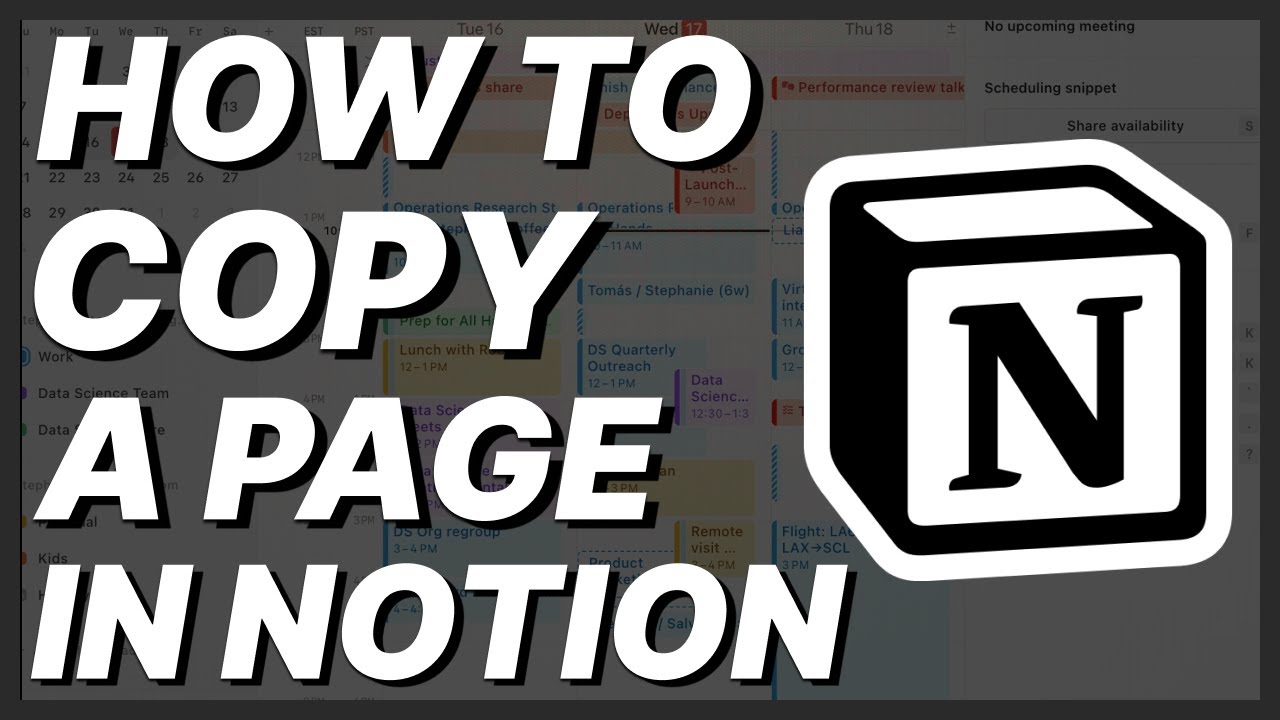 How To Copy A Page In Notion - YouTube