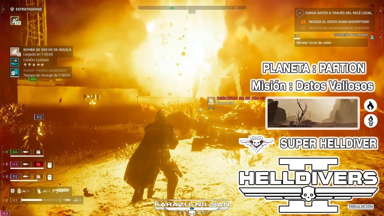Helldiver 2 - Planeta Partion, M: Datos valiosos Gameplay (Sin ...