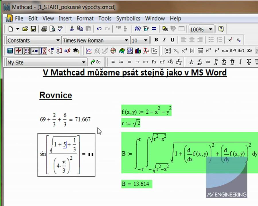 Mathcad - YouTube