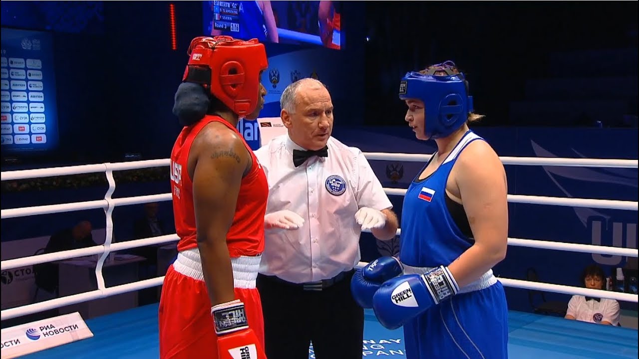 QF (W+81kg) PERKINS Danielle (USA) vs TKACHEVA Kristina (RUS) /AIBA ...