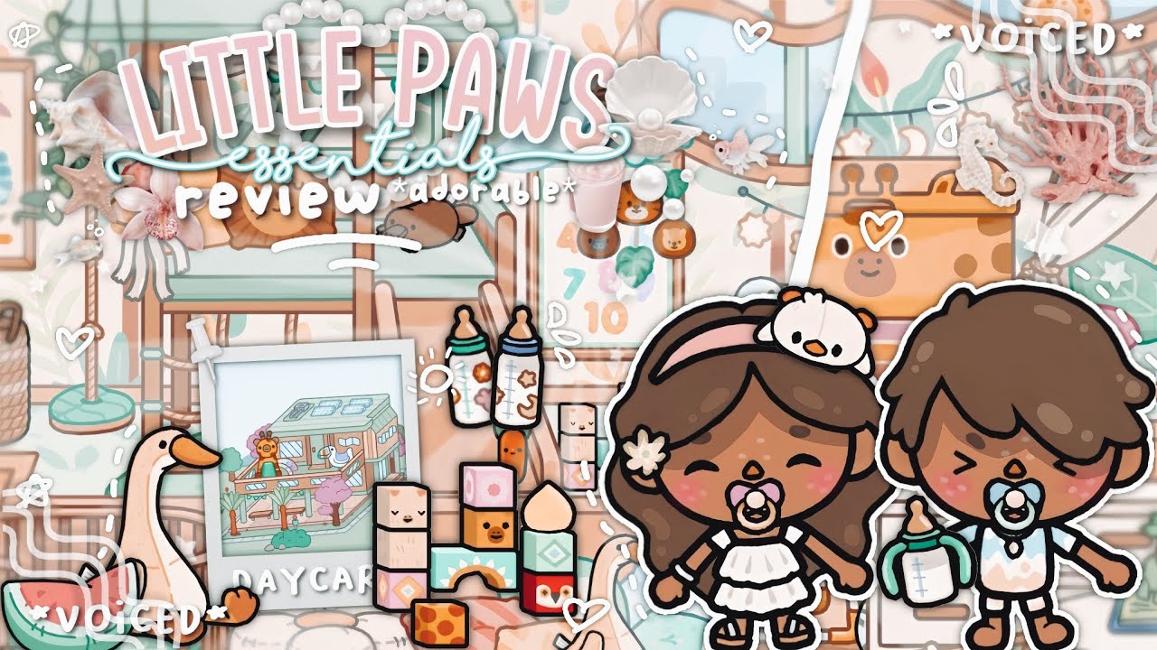 ⊹ ࣪ ˖ little paws essentials review ! 🍼🌷|| *voiced* 🎙|| toca boca life ...