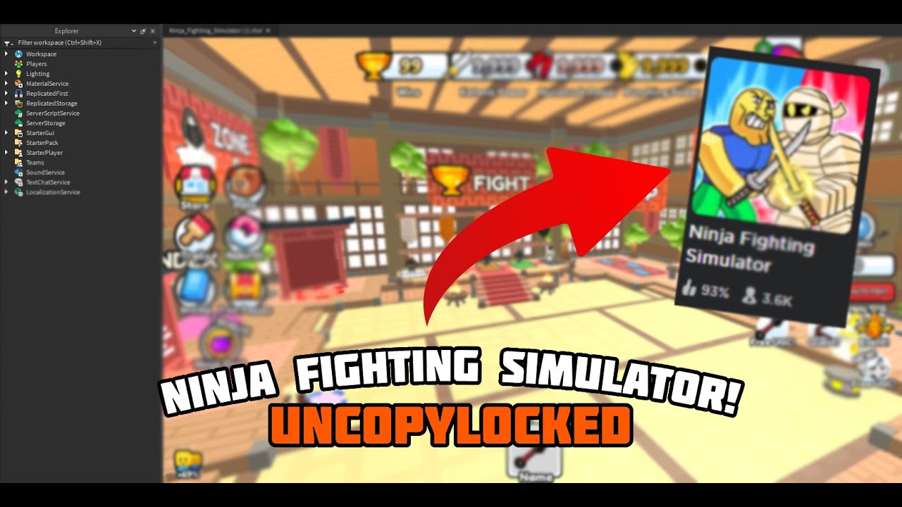 Ninja Fighting Simulator Game Uncopylocked | Uncopylocked Maps - YouTube