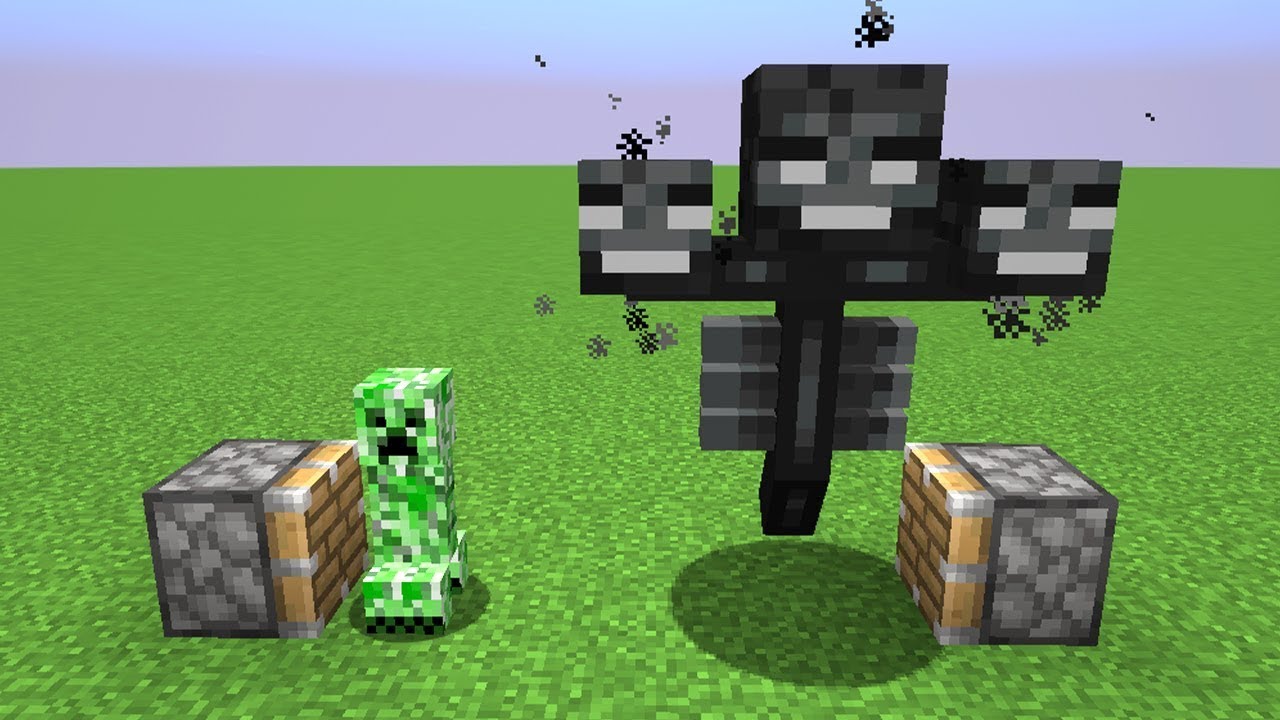 wither + creeper = ??? | minecraft - YouTube