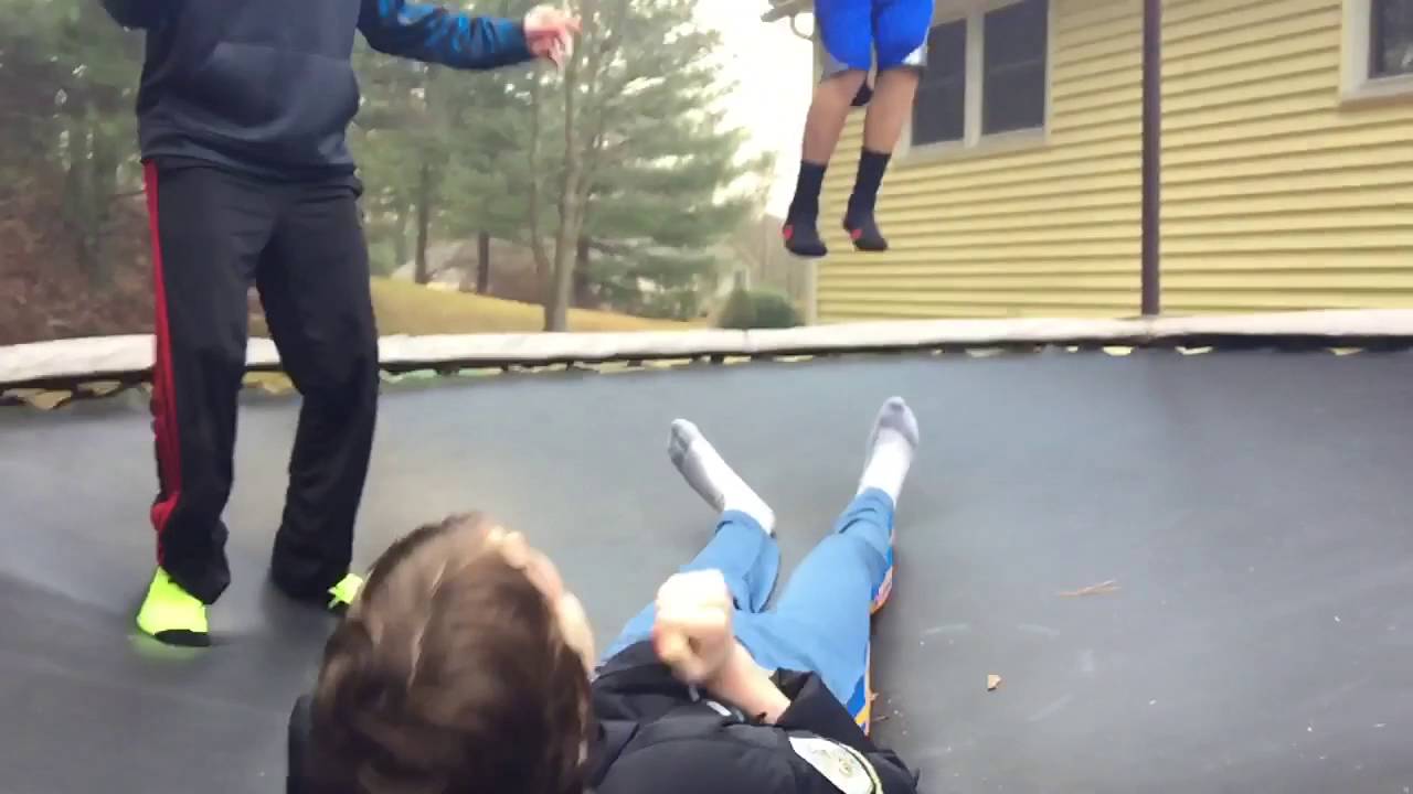 My friend Ryan getting stomped on in slo mo - YouTube