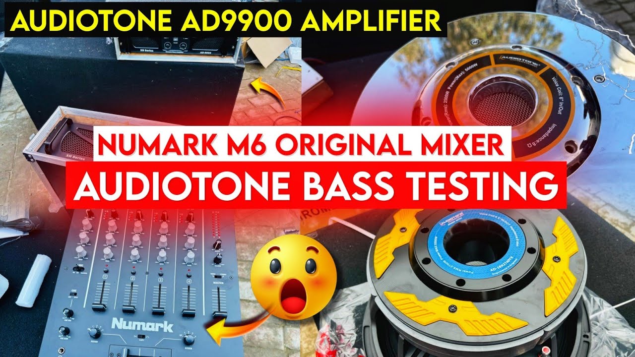 Numark M6 Original Mixer Audiotone ad9900 Amplifier Audiotone 2740 Bass ...