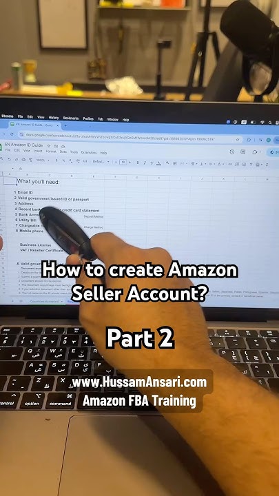 How to create Amazon Seller Account? Part 2 - YouTube