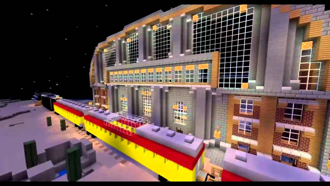 Minecraft Grand Central Station WIP Time Lapsed - YouTube