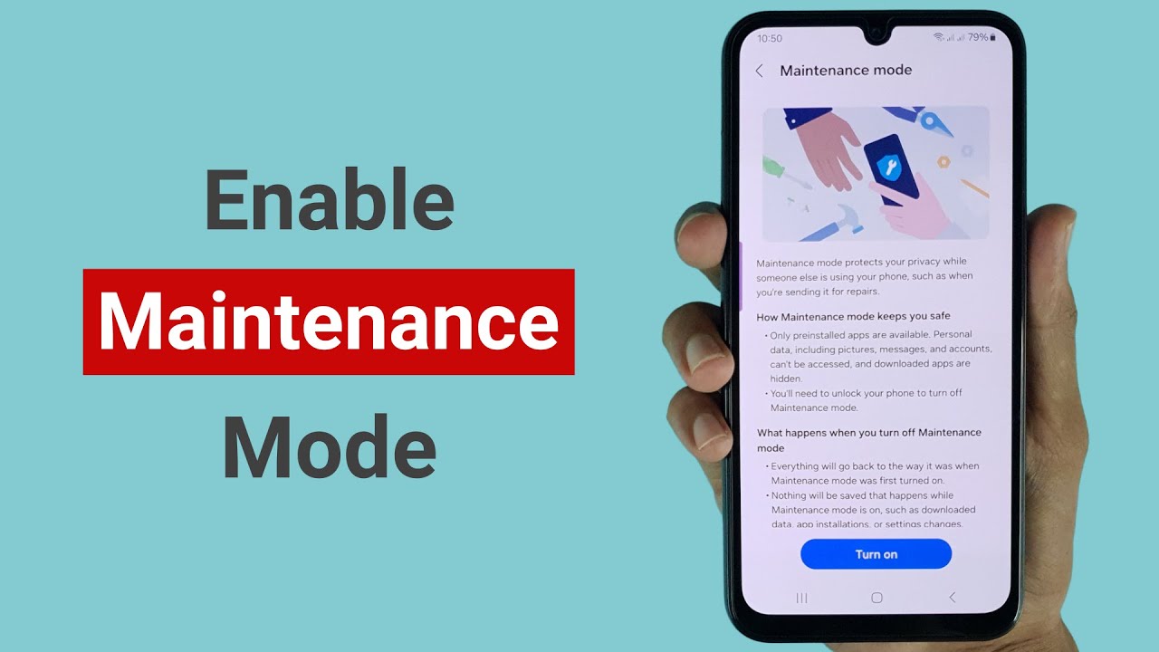 How to Enable Maintenance Mode on Android - YouTube