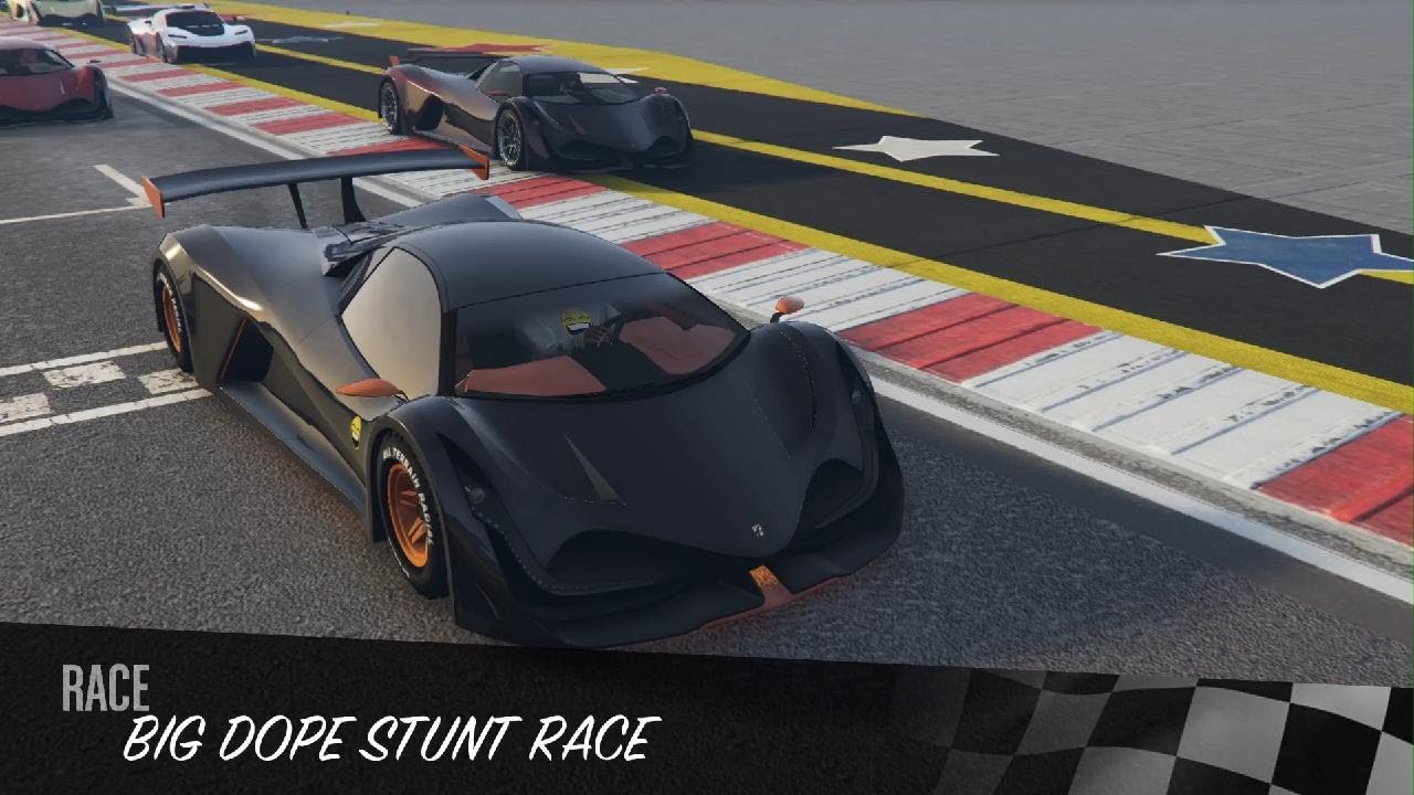 GTA Races 258: Big Dope Stunt Race - YouTube