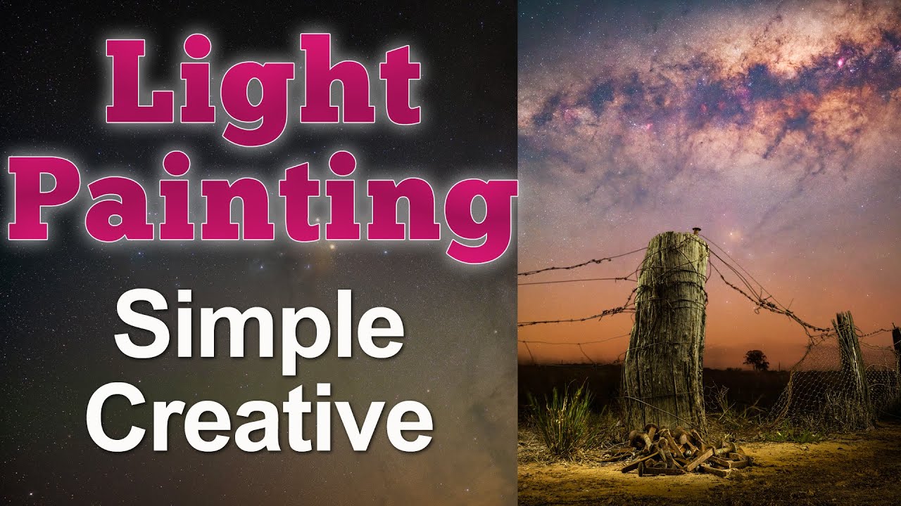 Simple Creative Light Painting - YouTube