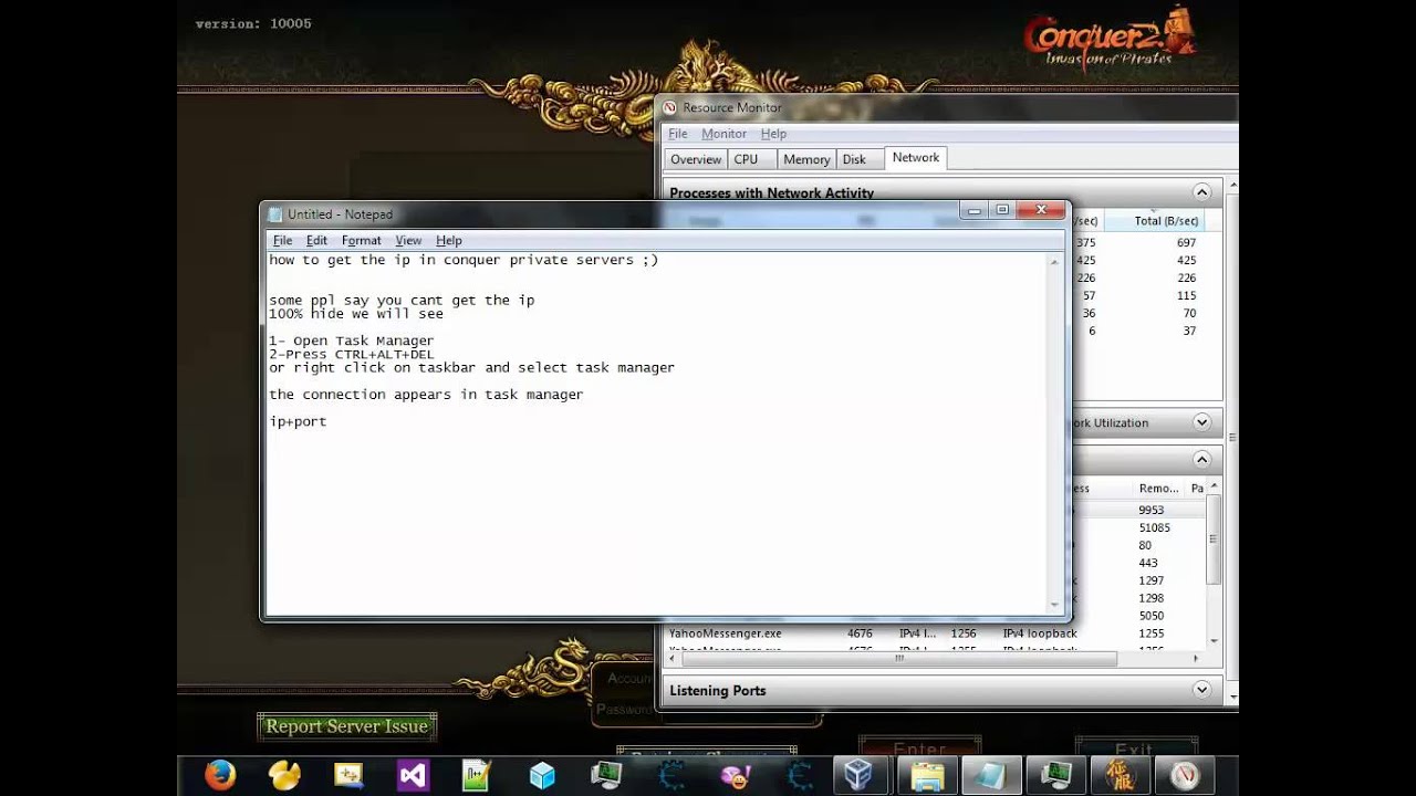 Get Private Server Ip [Conquer Private Servers] - YouTube