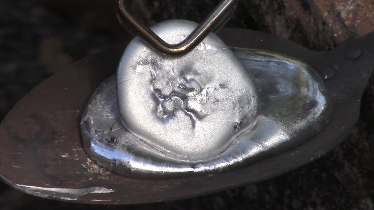 Satisfying melting zinc into zinc - YouTube